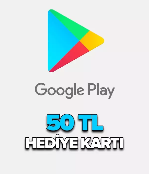 En Ucuz Google Play 50 TL Hediye Kartı Satın Al